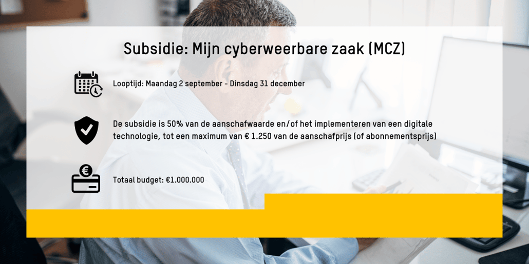 MKB opgelet: De subsidie Mijn Cyberweerbare Zaak is hier